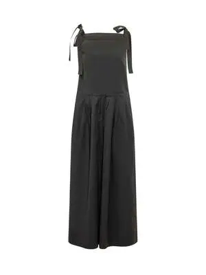Max Mara Wide-leg Sleeveless Jumpsuit With Spaghetti-style Straps