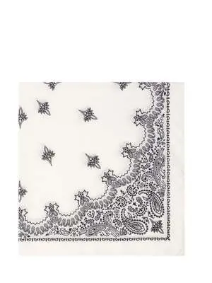 Destin Judy 90x90 Bandana Silk Scarf - Milk
