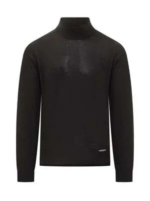 Premiata Elegant Knit Turtleneck Sweater - Black