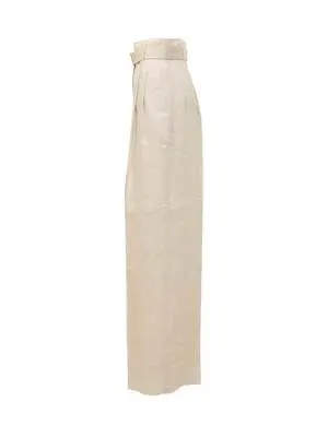 Max Mara High-waisted Trousers With Belt