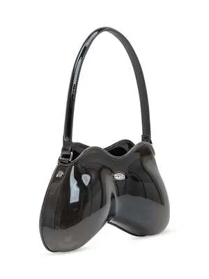 DIESEL® Double-d Glossy Shoulder Bag - Nero