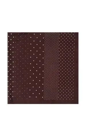Destin Judy Carre 90x90 Silk-blend Scarf - Darkchoco