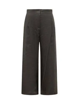 Max Mara Ramie Trousers - Nero