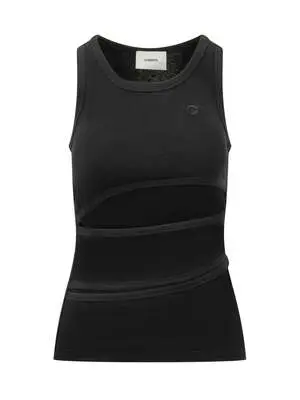 Coperni Spiral Cut Out Top - Black