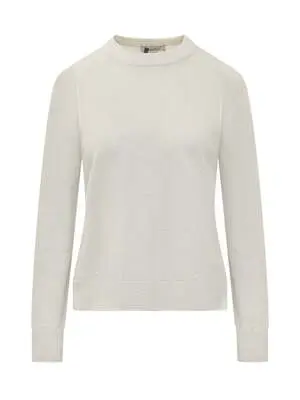 MAX MARA`S Long Sleeve Knit Sweater - Milk