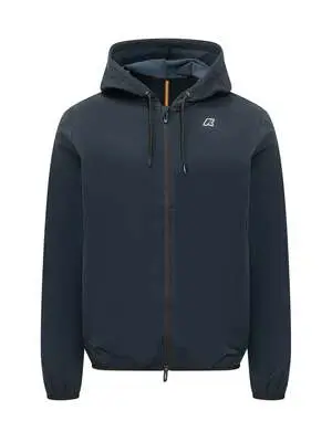 K-WAY Hooded Jacket - Blue Depth