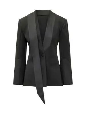 Attico Mini Tailored Blazer - Black