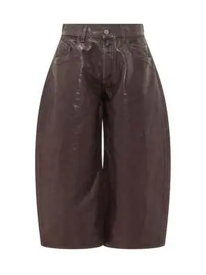 Attico Long Glossy Jean Pants