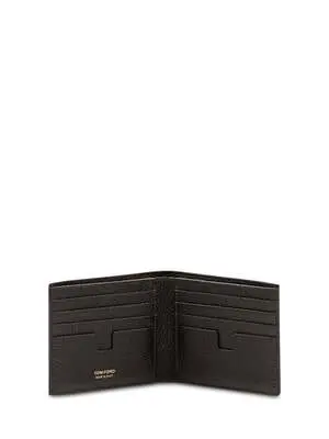 TOM FORD Calf Leather Bifold Wallet - Black