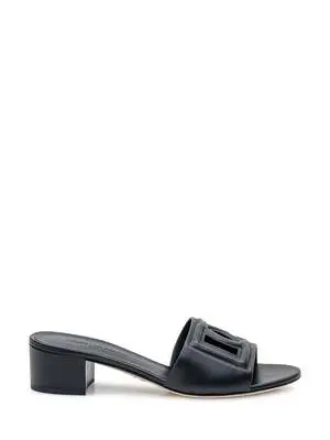 Dolce & Gabbana Leather Sandals - Nero