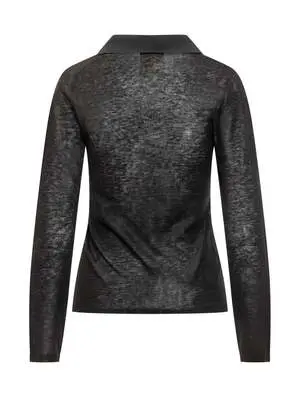 SEMICOUTURE Cardigan In Wool-blend Knitwear - Nero