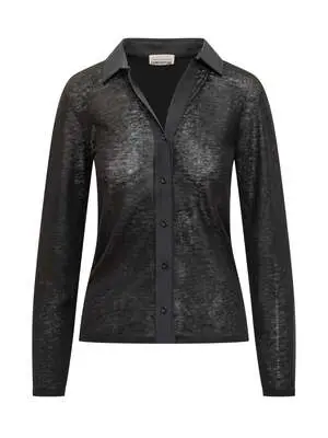 SEMICOUTURE Wool-blend Knit Cardigan - Nero