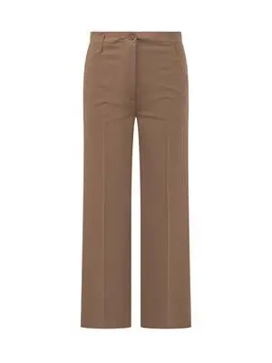 SEMICOUTURE Stretch Blend Tailored Trousers