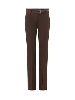 Sportmax Viscose-blend Tailored Trousers - Cioccolato