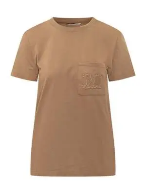 Max Mara Cotton T-shirt - Cammello