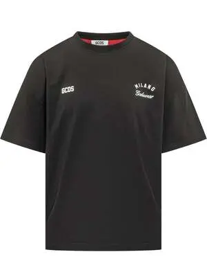 Gcds Back Band Logo Graphic Tee - Black/red