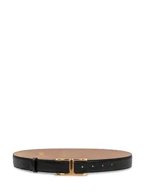 Elisabetta Franchi Belt With Logo Buckle - Nero