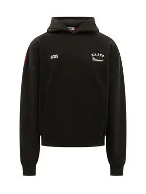 Gcds Band Logo Back Hoodie - Black/red