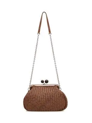 WEEKEND BY MAX MARA Shearling Leather Clutch Bag - 001
