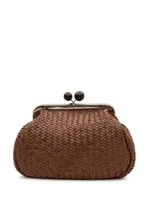 WEEKEND BY MAX MARA Shearling Leather Clutch Bag - 001