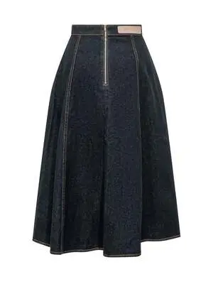 Alberta Ferretti 100% Cotton Skirt