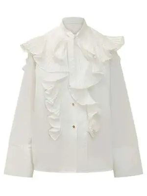Alberta Ferretti Cotton Blouse - White