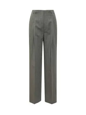 Alberta Ferretti Tailored Wool-blend Trousers