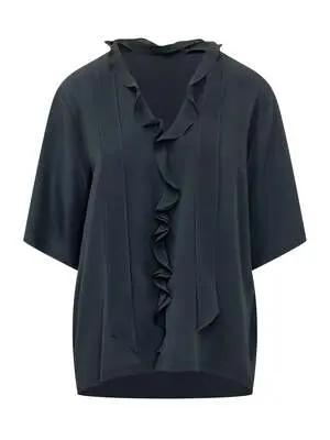 Momoni Elegant Mini Blouse - Blu