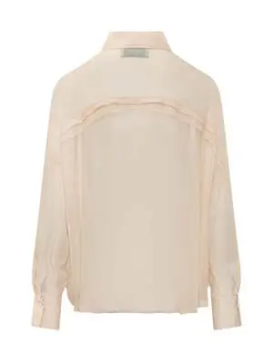 Momoni Mini Shirt With Pleated Insert