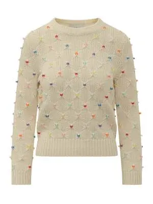 MARANT ETOILE Priyanka-gb Pullover - Ecru/multi