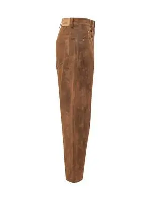 MARANT ETOILE Belky-gc Tailored Pants - Brown