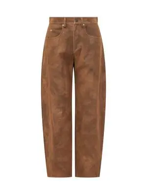 MARANT ETOILE Belky-gc Tailored Trousers - Brown