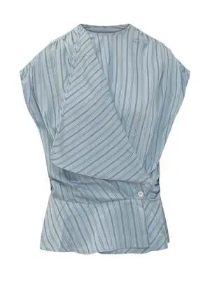 IRO PARIS Mini Draped Top - Blue