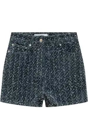 IRO PARIS Textured Denim Shorts