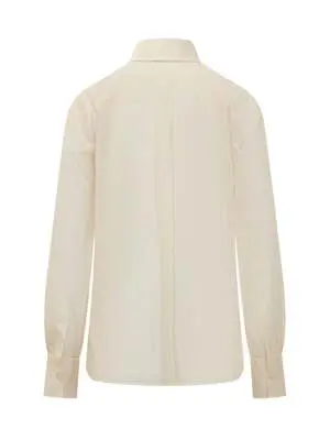 LE SULLY STUDIO Light Knit Over Shirt - Panna