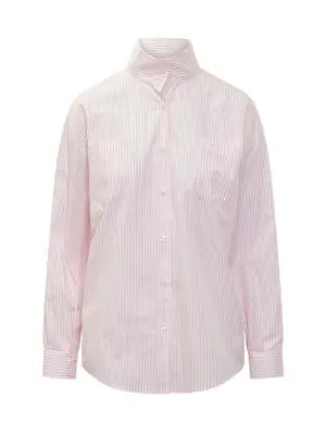 LE SULLY STUDIO Mini Over Shirt With Neck Corset - Rosa