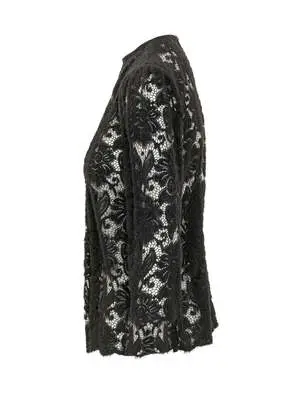 LE SULLY STUDIO Lace-trim Studio Shirt - Nero