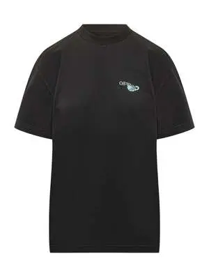 Off-White Quote Graphic T-shirt - Black/white