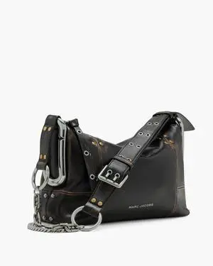 Marc Jacobs Scene Medium Shoulder Bag In Studded Distressed Leather
