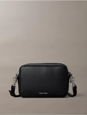 Calvin Klein Embossed Logo Crossbody Bag Black