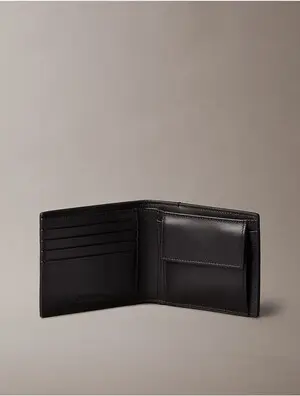 Calvin Klein Embossed Woven Billfold Coin Wallet