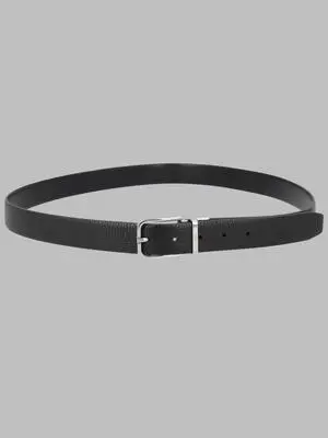 BOSS Textured Leather Belt - Black