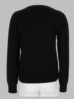 GANNI Organic Cotton Knit Sweater - Black