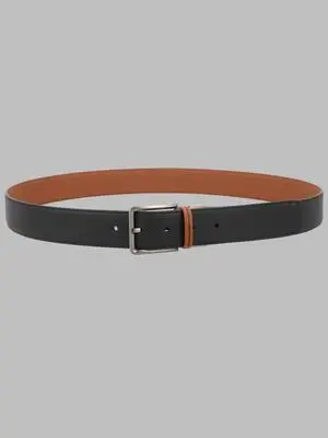 Zegna Leather Belt - Black