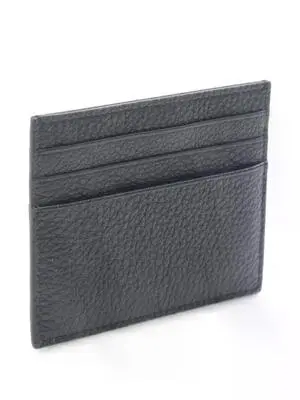 Prada 2020s Daino Trian Leather Card Holder