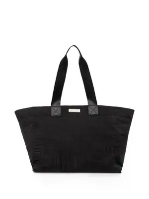 P.E Nation Nation Residency Grid-texture Logo-plaque Tote Bag