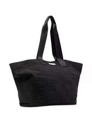P.E Nation Nation Residency Grid-texture Logo-plaque Tote Bag