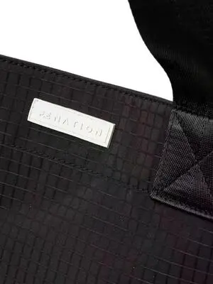 P.E Nation Nation Residency Grid-texture Logo-plaque Tote Bag