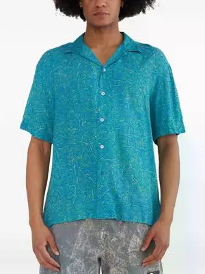 PAS DE MER Graphic-print Short-sleeve Shirt