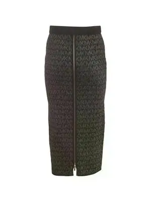 Michael Kors Monogram Pencil Midi Skirt